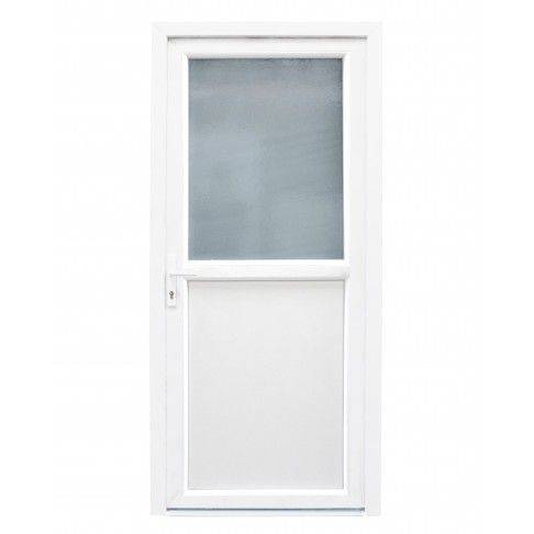 Porta Exterior Vidro Pvc 208x98cm Esquerda - 20030561 | MaxMat