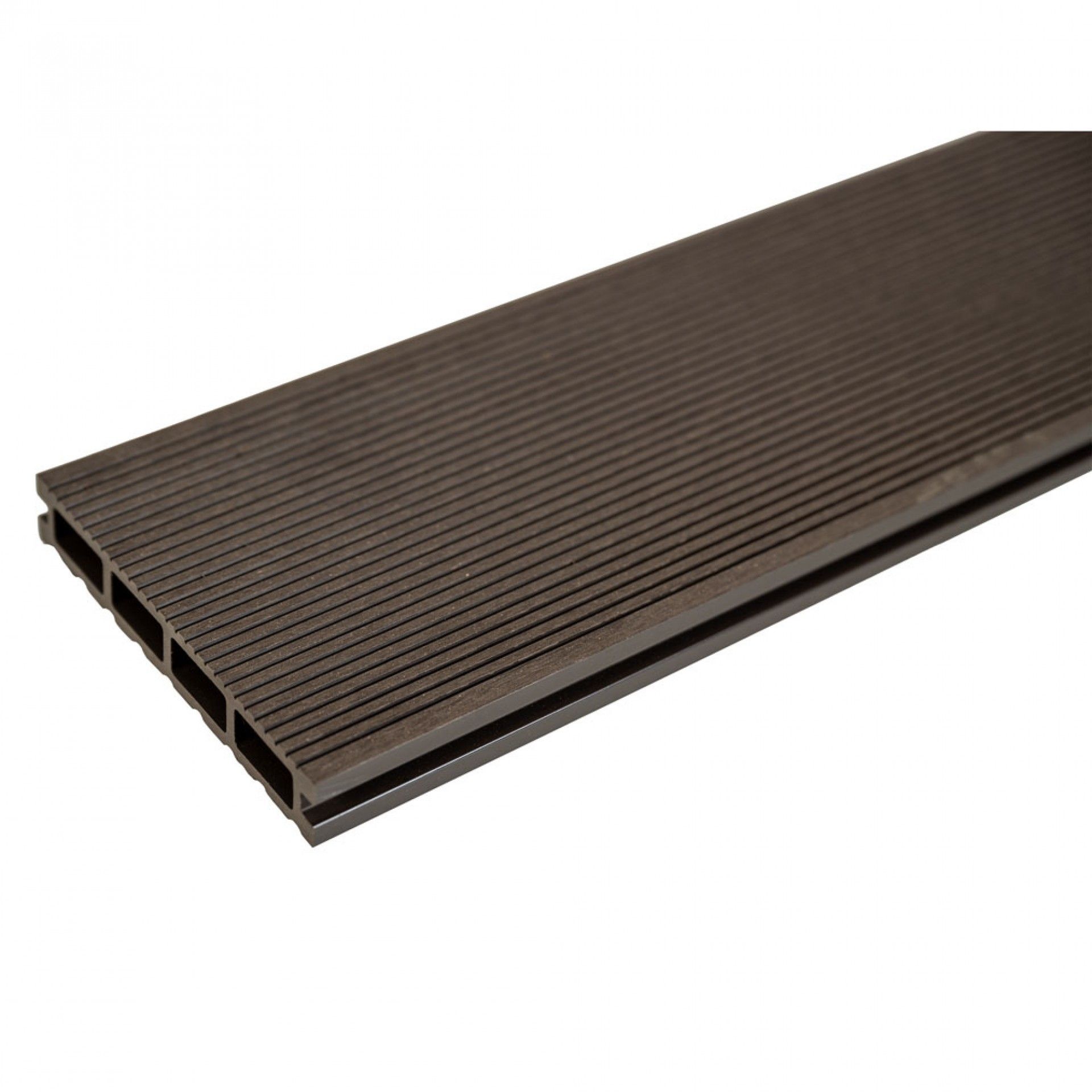 Deck Compósito 146x25x2200 Castanho Escuro - 10070602 | MaxMat