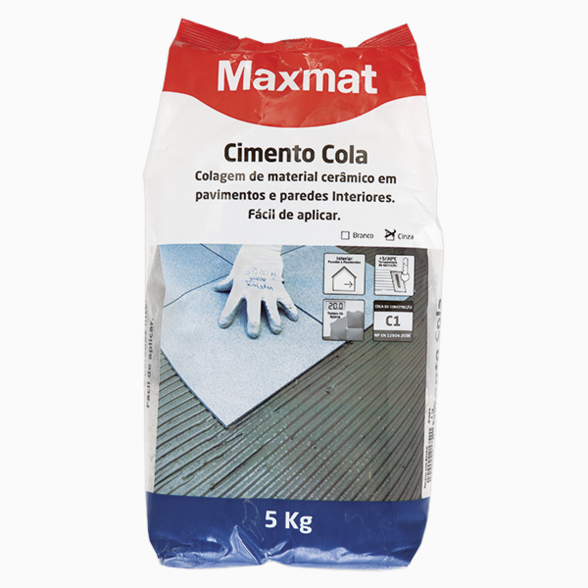 Cimento Cola Branco 5KG - 10058952 - MaxMat