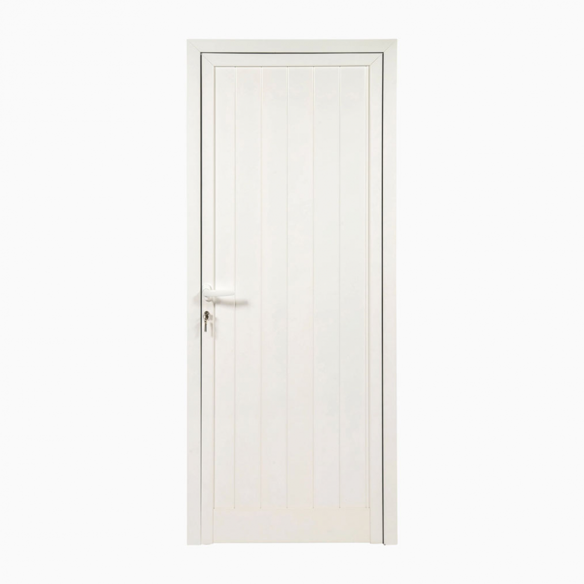 Porta Alumínio 200x80cm Esquerda Branca - 20005915 - MaxMat