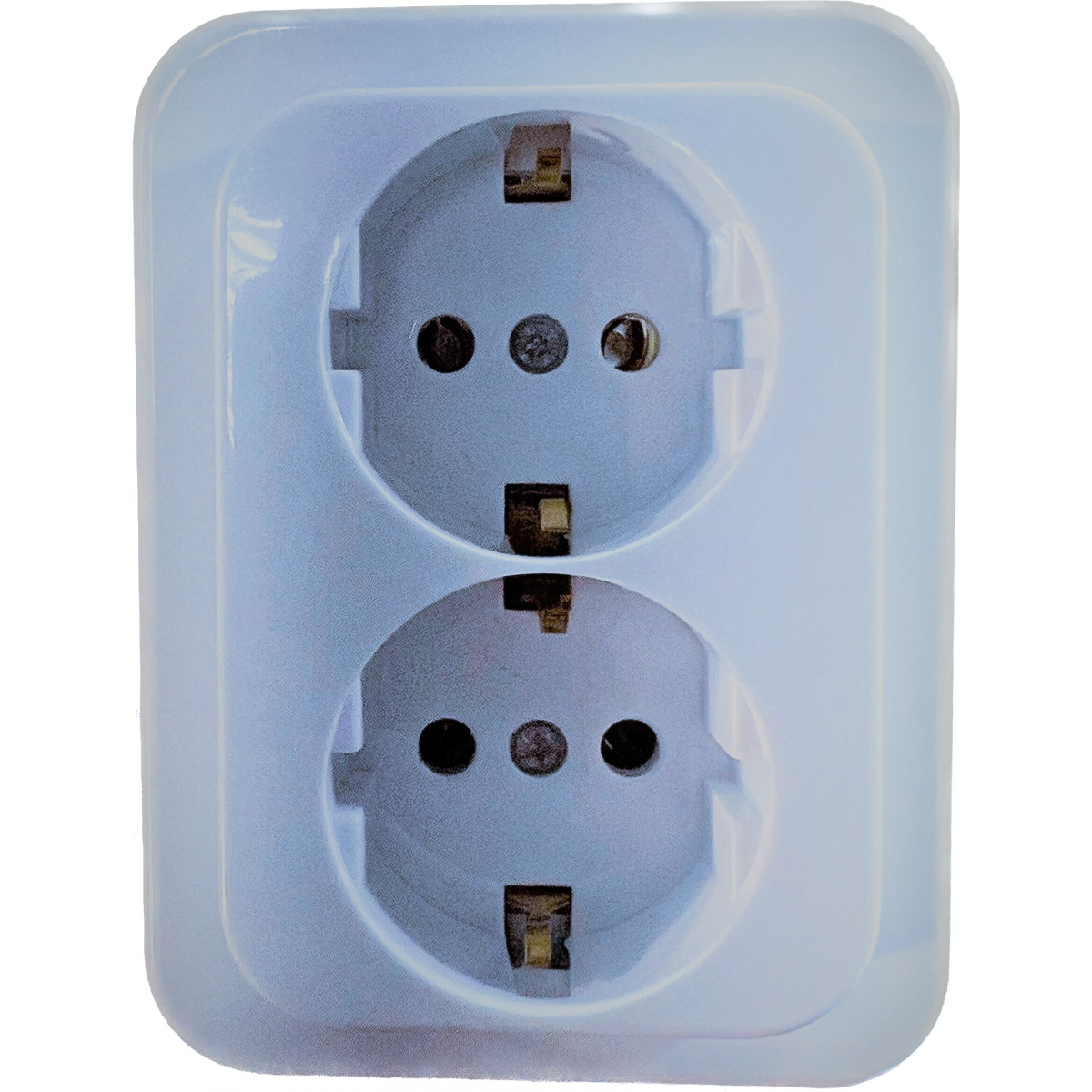Tomada Dupla Quadrada Schuko C/Centro - 20030266 | MaxMat