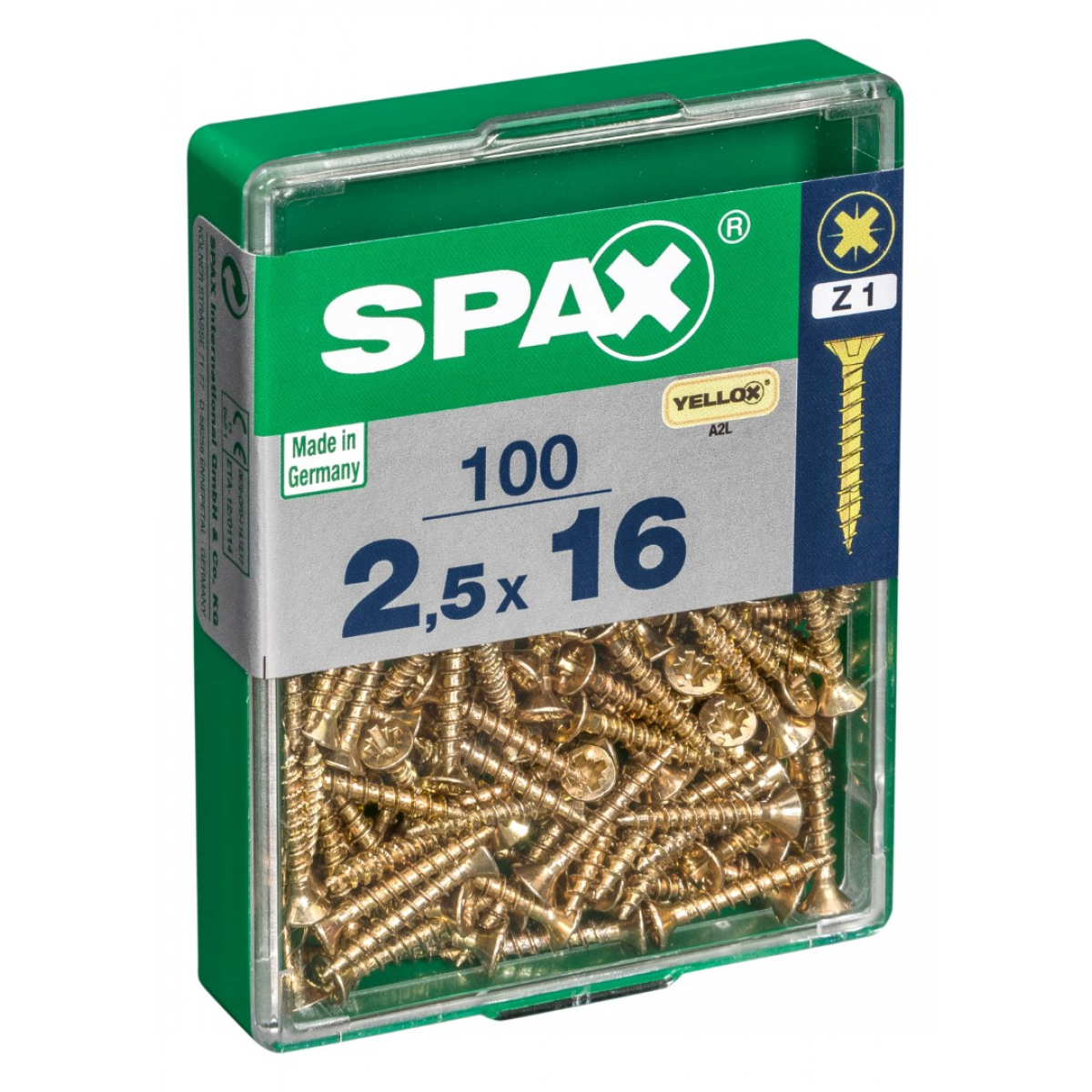 SPAX CP YELLOX 2,5x16mm M - 20009939 | MaxMat