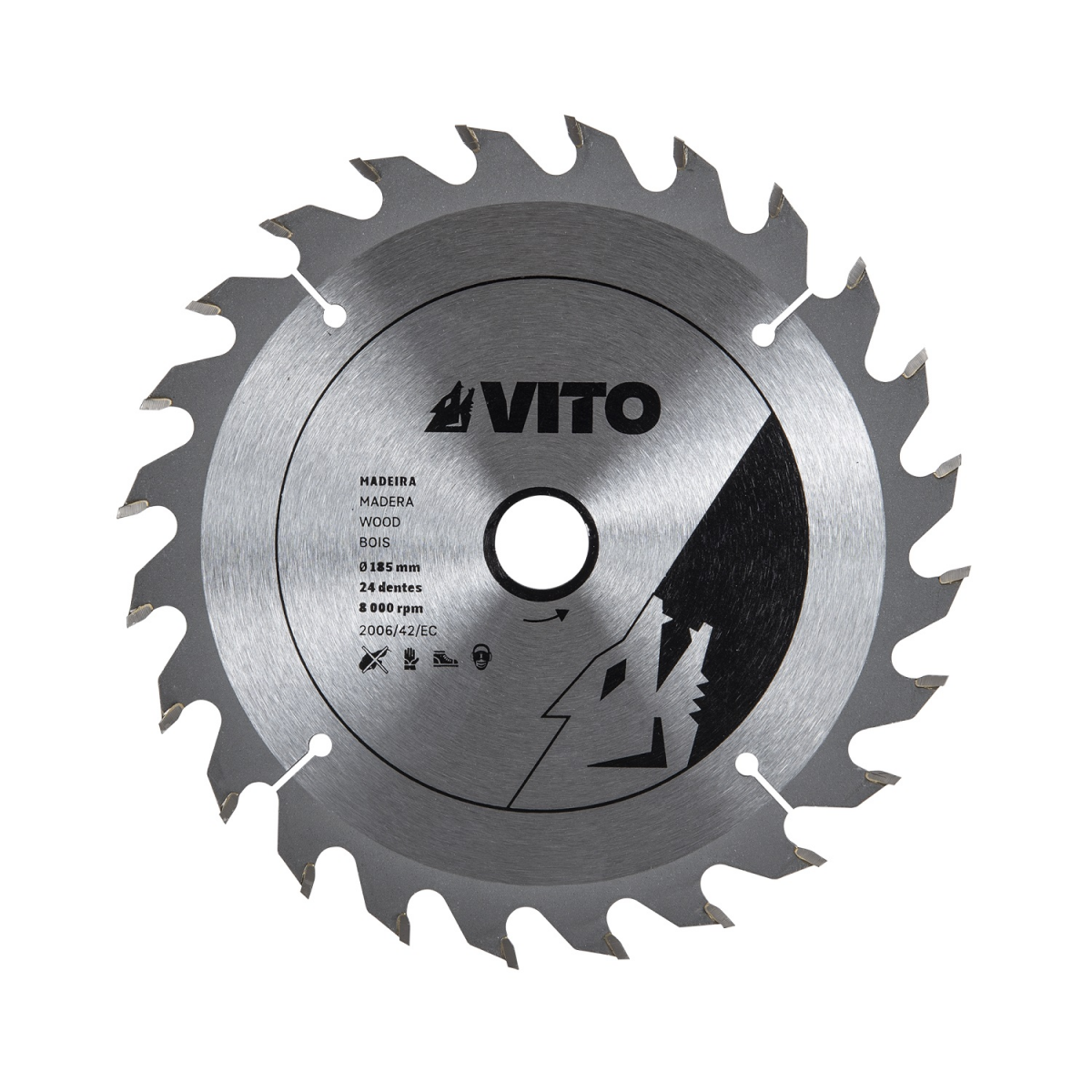 Disco Circular Madeira 185x20 24 Dentes - 20023324 | MaxMat
