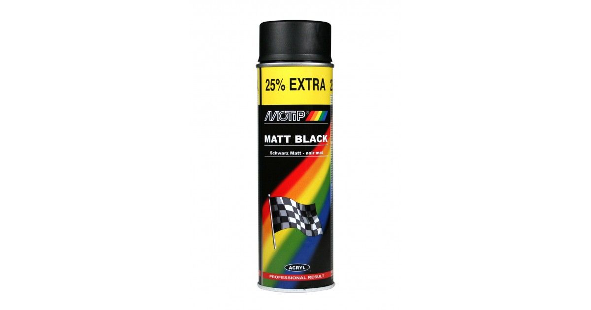 Spray Auto RAL 9005 Preto Mate 500ml | MaxMat