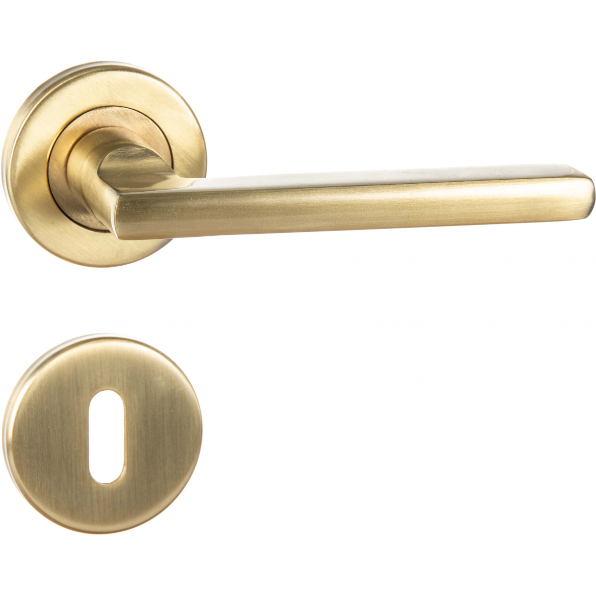 Puxador De Porta Roseta Latão 211 - 20029012 | MaxMat