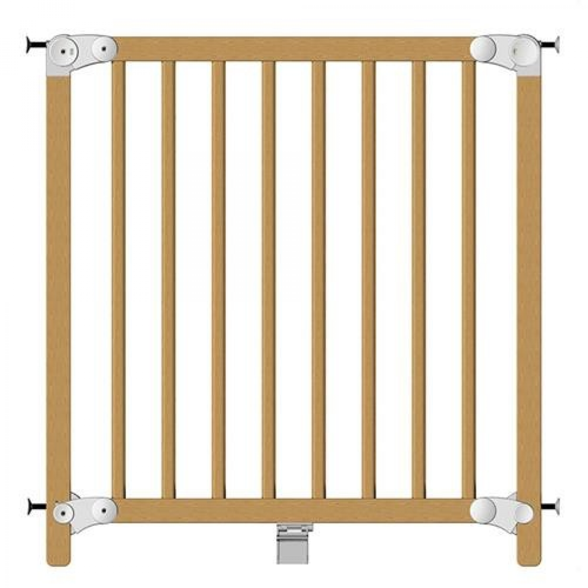 Cancela Segurança Pressão (74-82cm) Madeira Envernizada - 10013742 - MaxMat