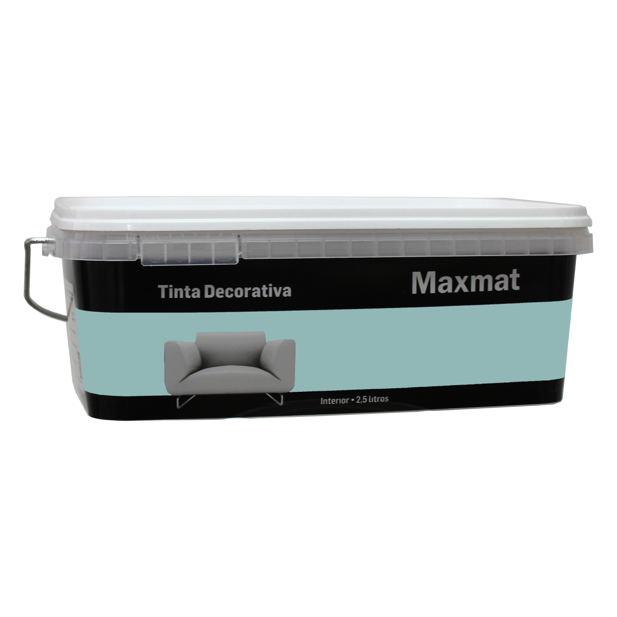 Tinta Decorativa Maxmat Azul Bahamas 2,5L - 10073684 - MaxMat