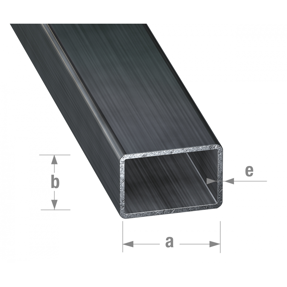 Tubo aço retangular 35x20mm - 2m - 2401646 | MaxMat