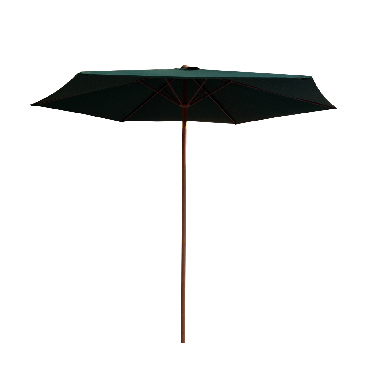 Guarda-Sol Verde Acabamento Madeira 3m - 20000917 | MaxMat