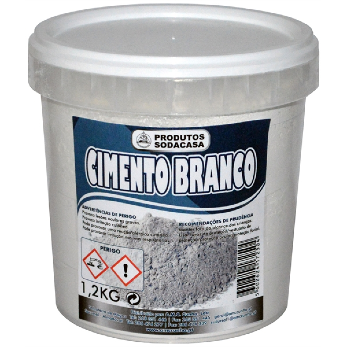 Cimento Branco Balde 1,2kg - 20022782 | MaxMat