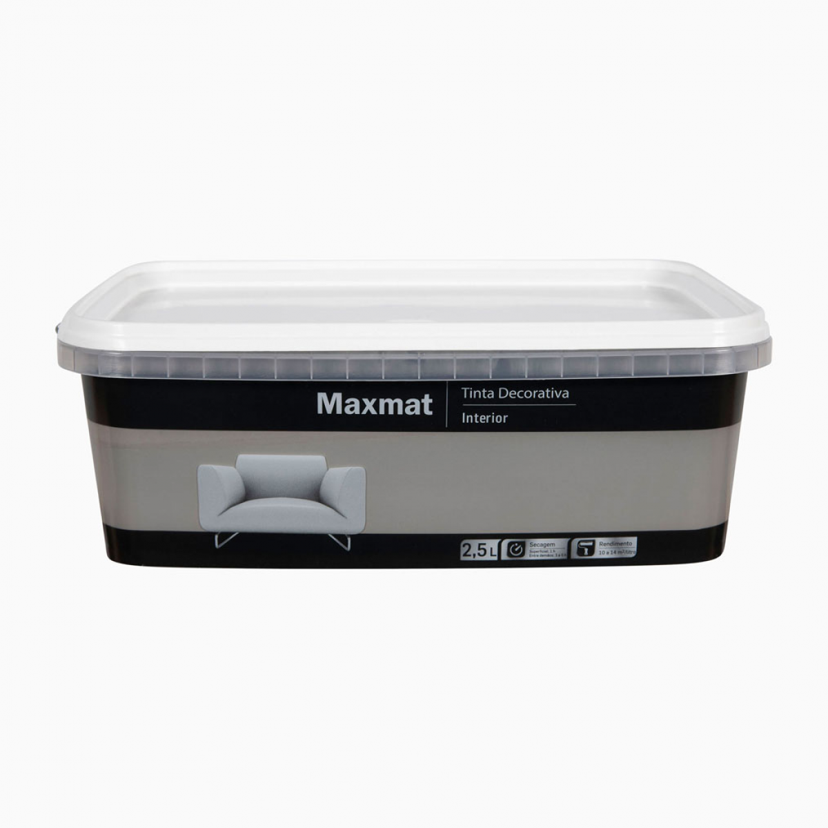 Tinta Decor Maxmat Cinza Atenas 2,5l - 20028150 | MaxMat