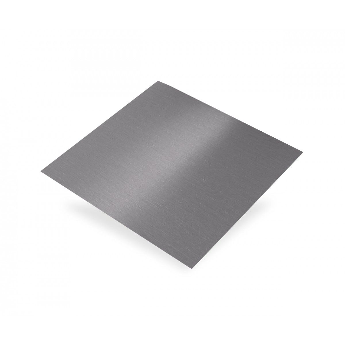 Chapa alumínio lisa, cinza escovado-500x250mm | MaxMat