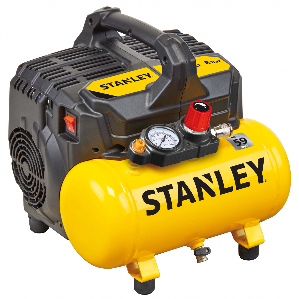 COMPRESSOR 6L SILENT 1HP 105L/min STANLEY - 20014034 - MaxMat