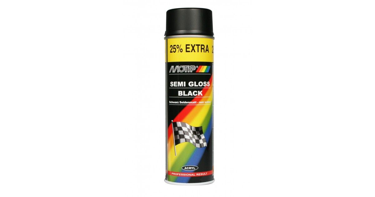 Spray Auto RAL 9005 Preto Semi Brilho 500ml | MaxMat