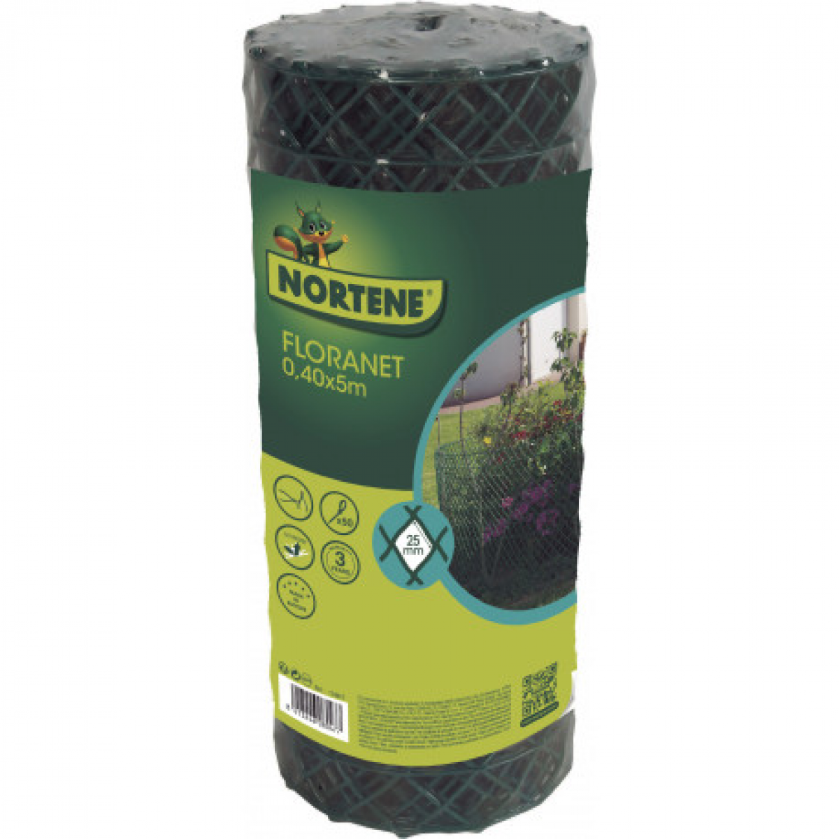 Rede Plástica Floranet 0,4x5m Verde - 2332259 | MaxMat