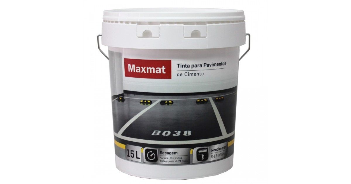 Tinta Pavimento MAXMAT Cinza 15L | MaxMat