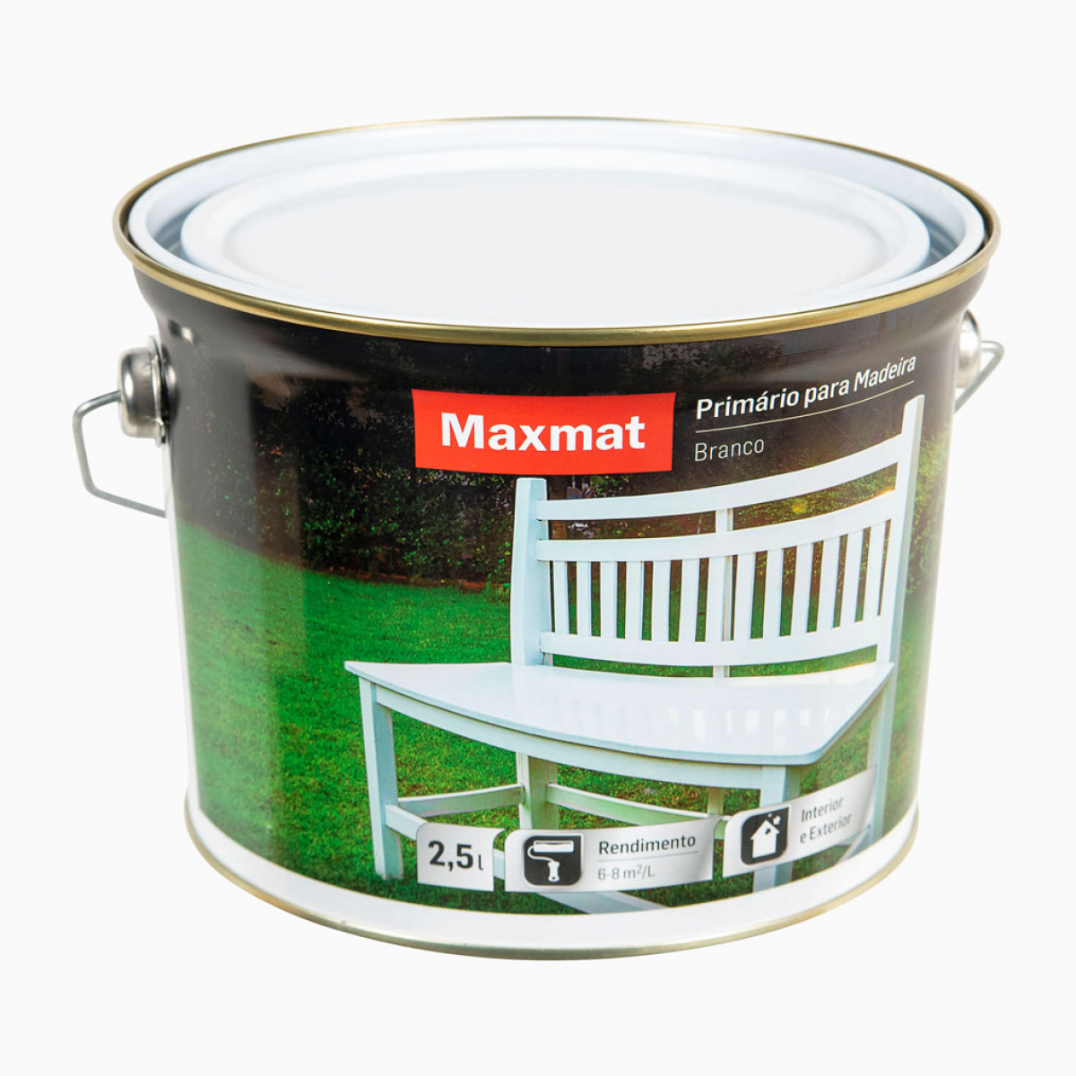Primario Madeira Maxmat Branco 2,5l - 20023943 | MaxMat