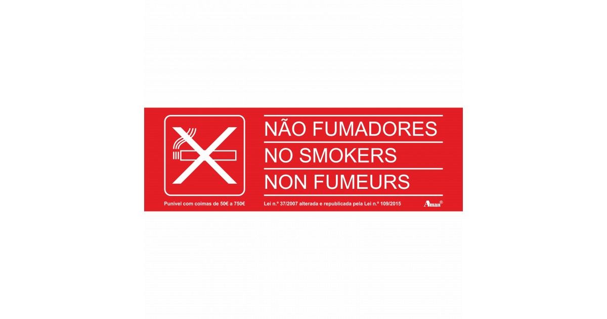 Sinalética Autocolante "Proibido Fumar" | MaxMat