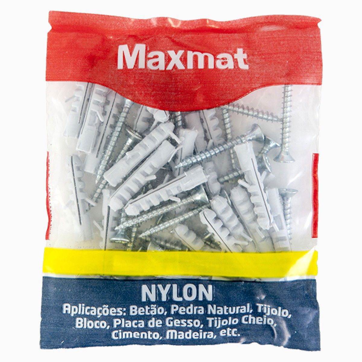 Bucha Nylon 8mm com Parafuso 5x45 | MaxMat