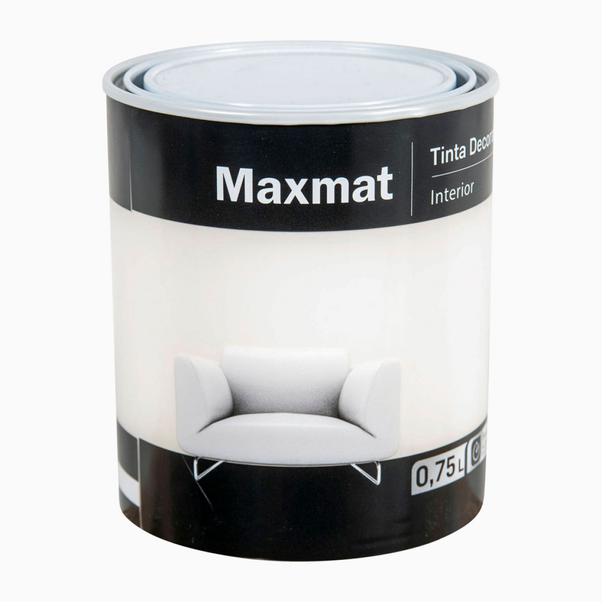 Tinta Decor Maxmat Branco Sujo Damasco 0,75l - 20028170 - MaxMat