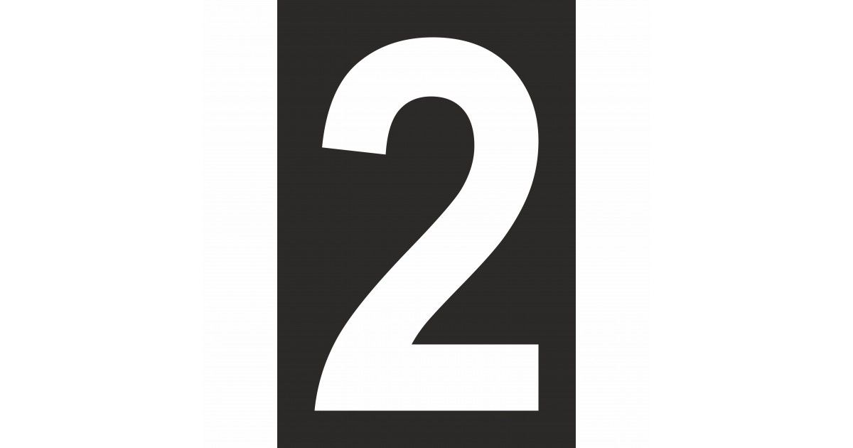 Número 2 PVC Preto | MaxMat