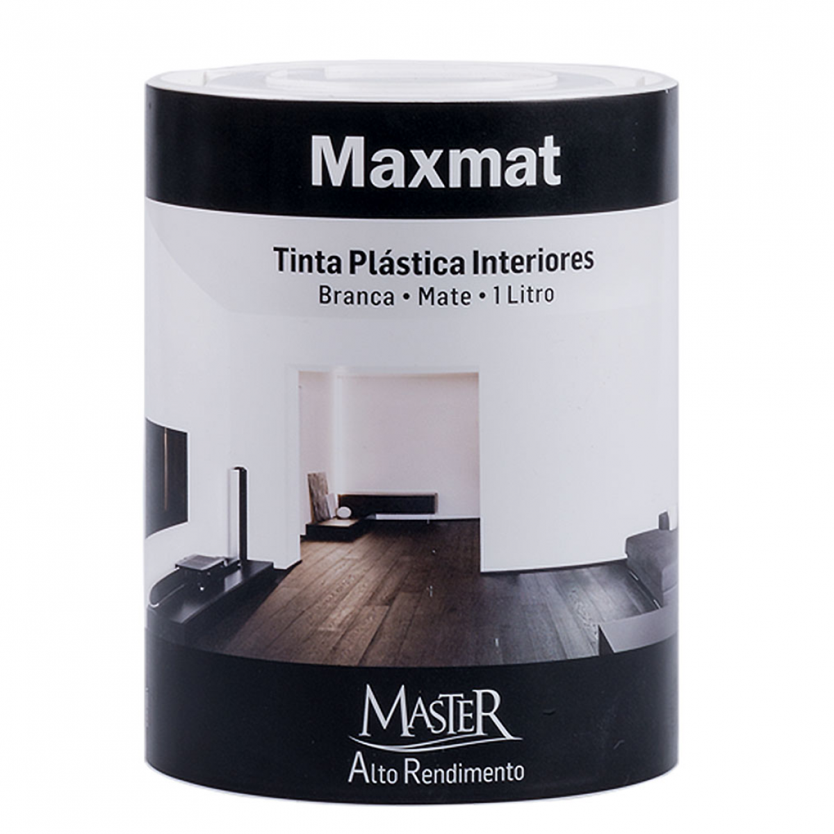Tinta Master Branca Lisa Mate 1L - 10050048 - MaxMat