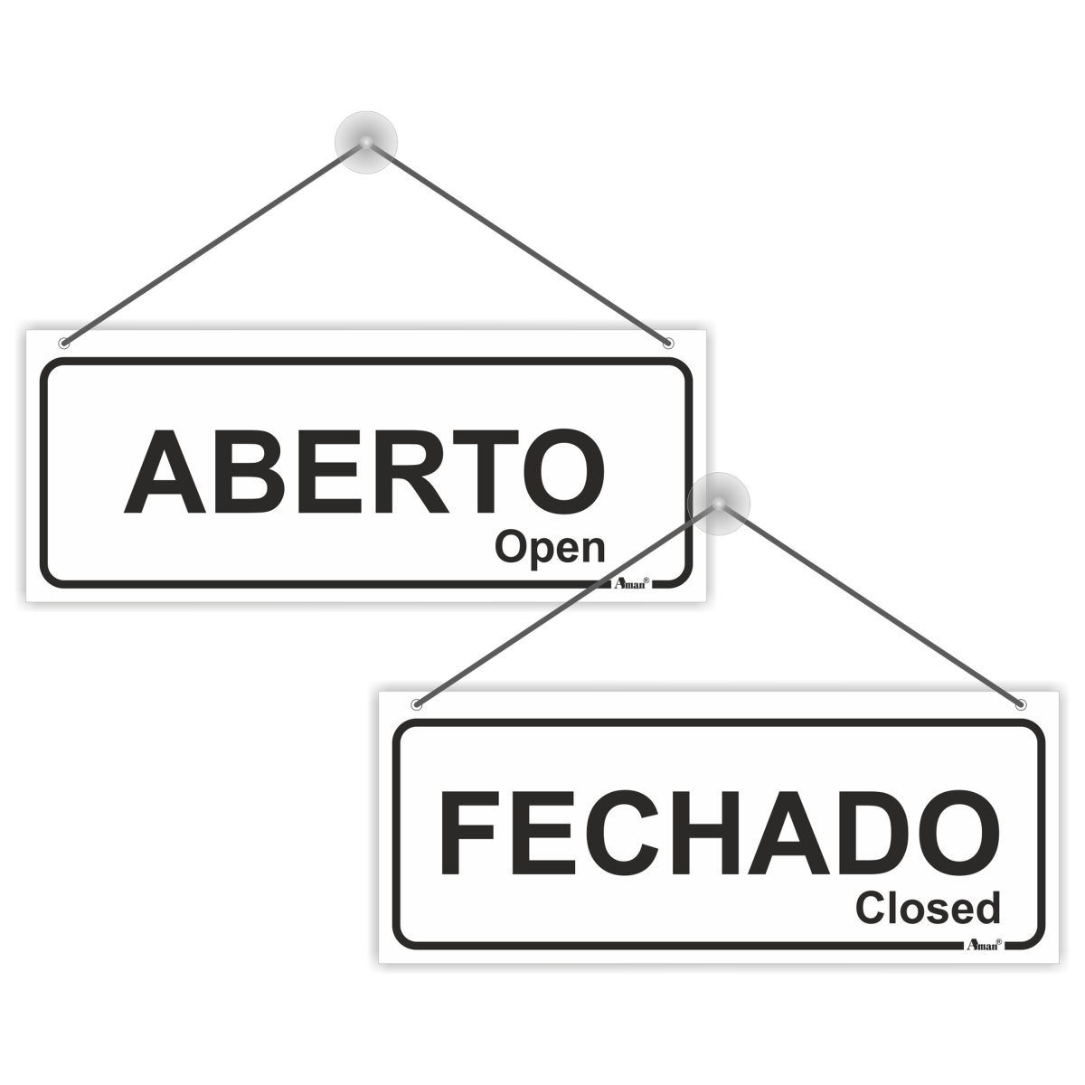 Sinalética "Aberto/ Fechado" - 10072752 - MaxMat