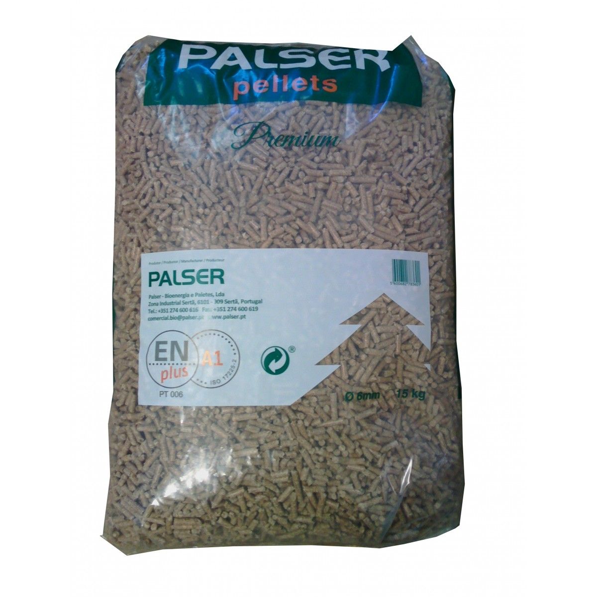 Pellets Palser 6mm Enplus A1 Saco 15kg | MaxMat