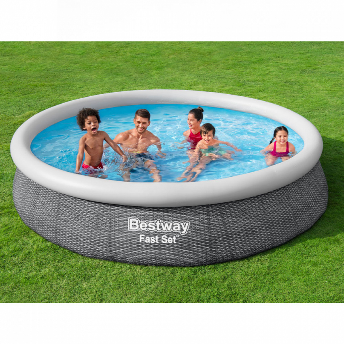 Piscina Redonda 396x84cm C/Bomba - 20024266 - MaxMat