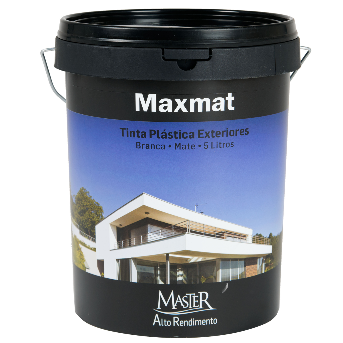 Tinta Master Branca Lisa Mate 5L - 10050046 - MaxMat