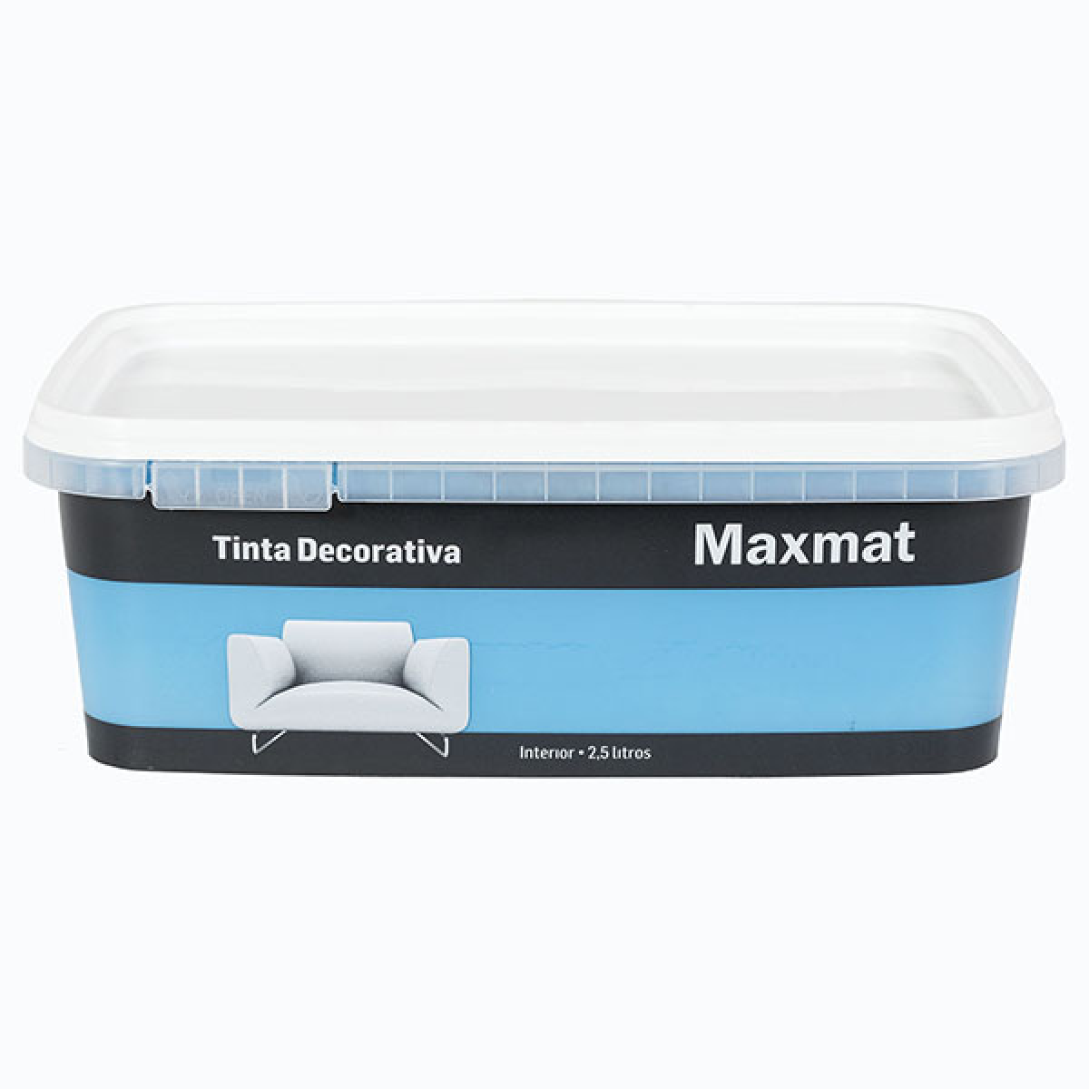 Tinta Decorativa 2,5L Azul Santorini - 10067141 - MaxMat
