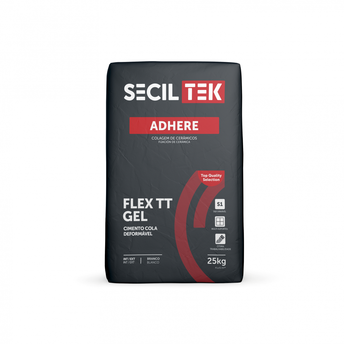 Cimento Cola Adhereflex TT Gel Branco 25kg - 20020425 - MaxMat
