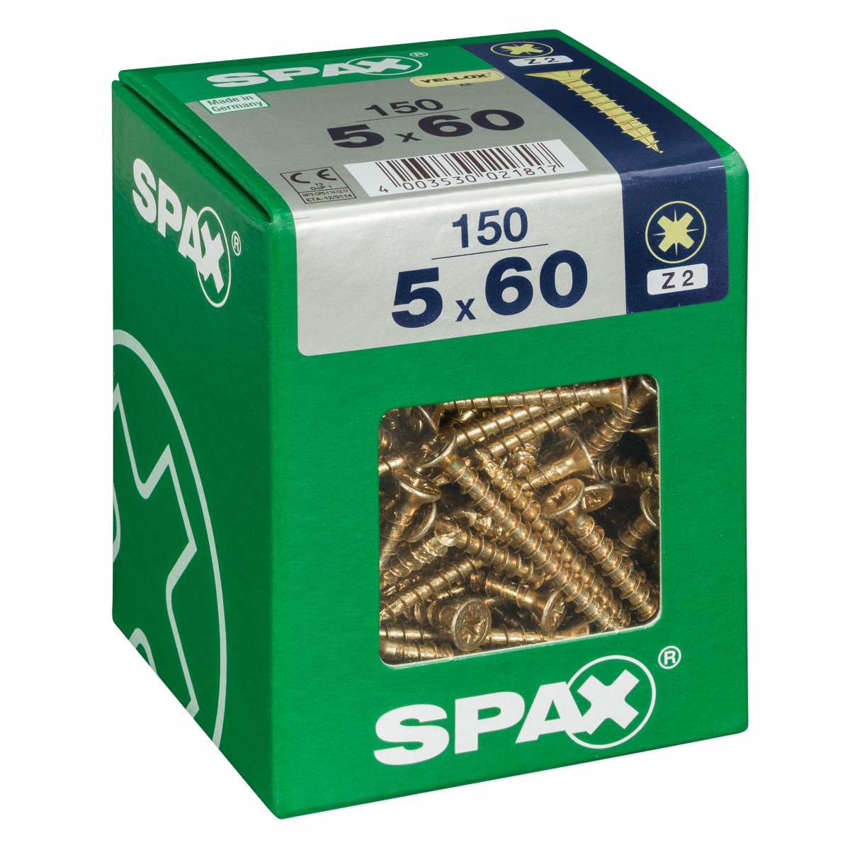 SPAX CP YELLOX 5x60mm XL - 20010034 | MaxMat
