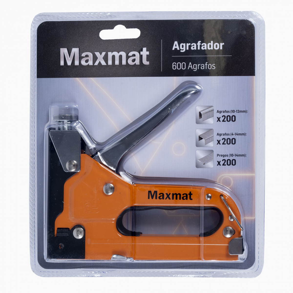 Agrafador 600 agrafos - 20017600 - MaxMat