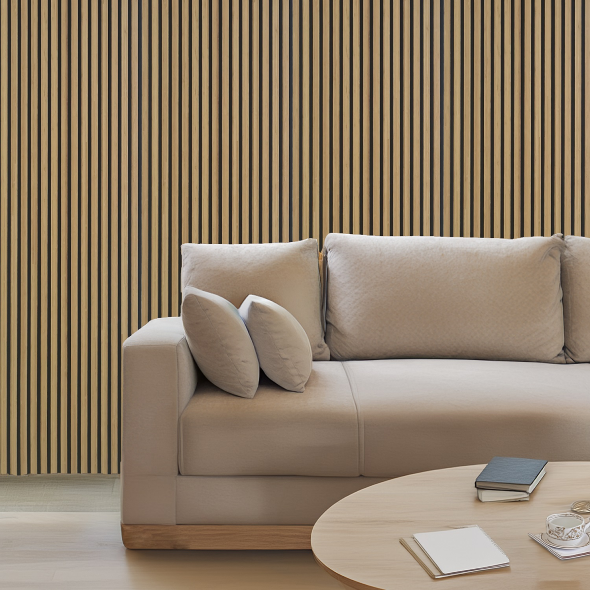 Painel Acústico Bambu 2400x525x18mm - 20032439 - MaxMat