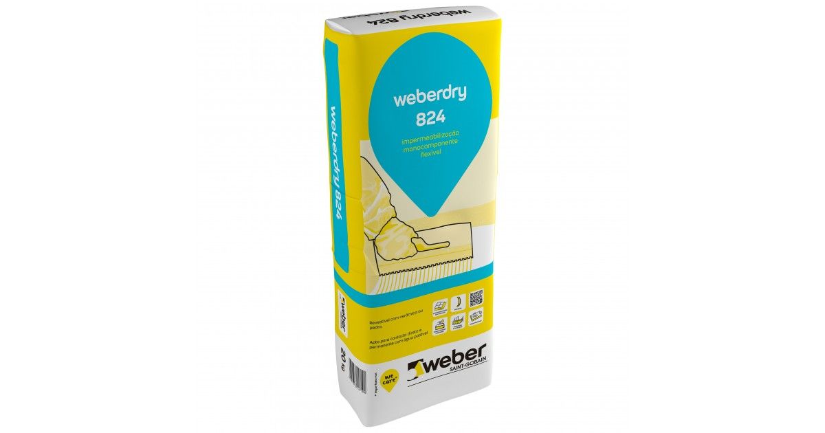 Argamassa Impermeabilização Weber.Dry 824 20kg | MaxMat