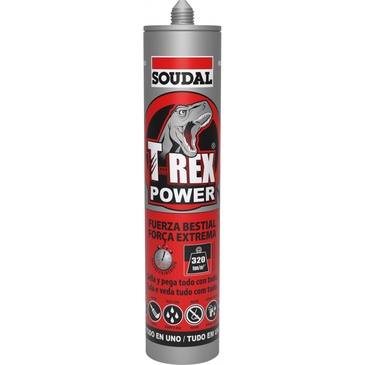 Cola & Veda T-REX POWER Branco 290ml - 10067194 - MaxMat
