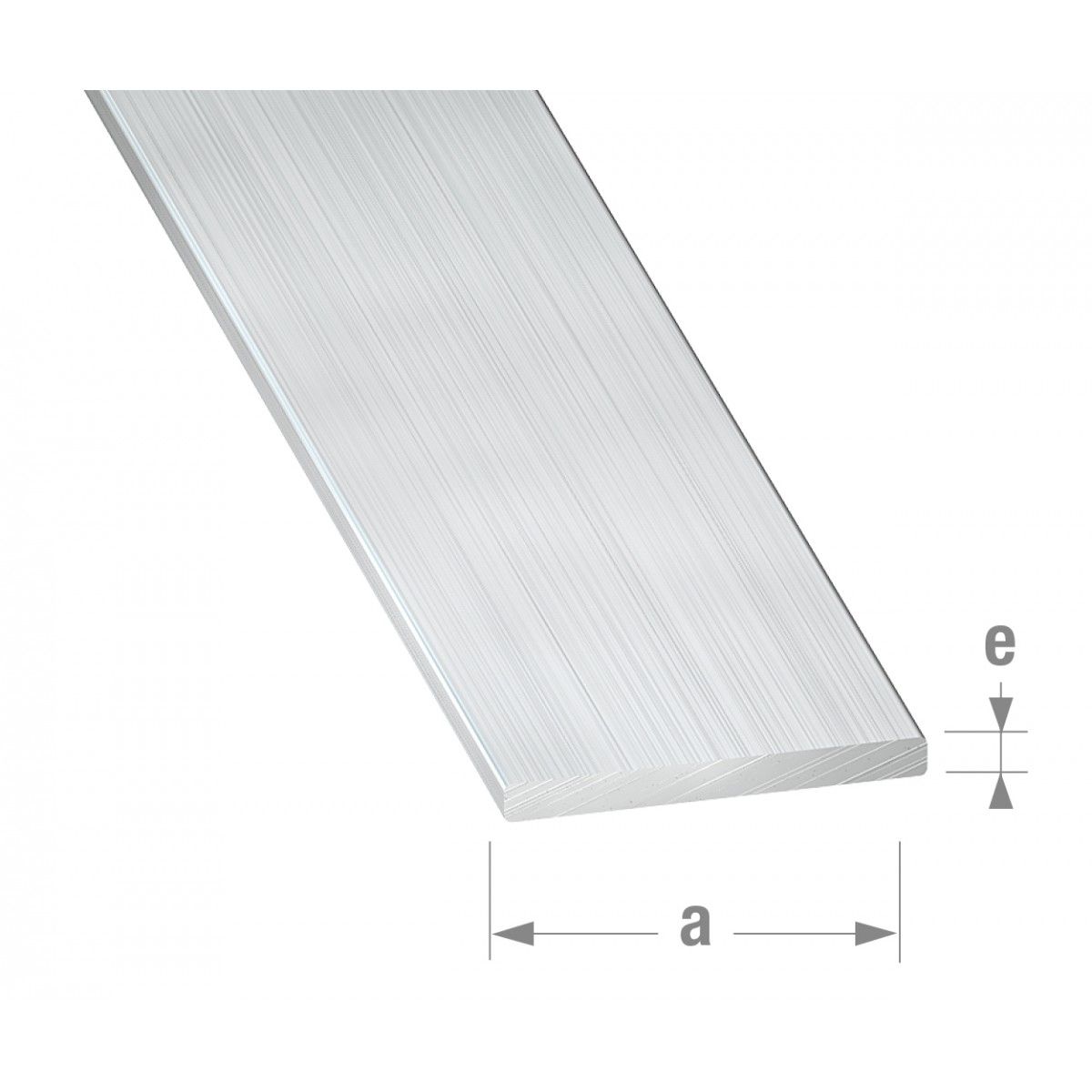 Perfil Plano Alumínio 50x3mm 1m 10034763 Maxmat