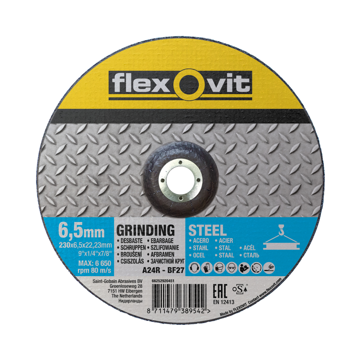 Disco Rebarbar Metal 230mm - 10012365 | MaxMat