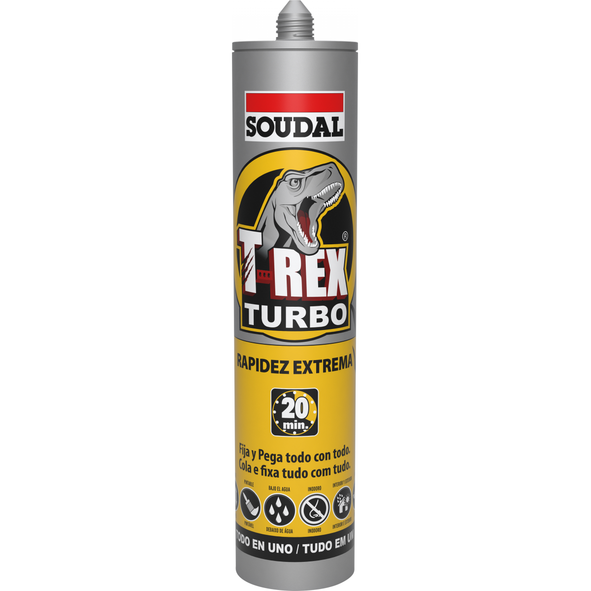 Cola & Veda T-REX TURBO Branco 290ml - 10067197 - MaxMat