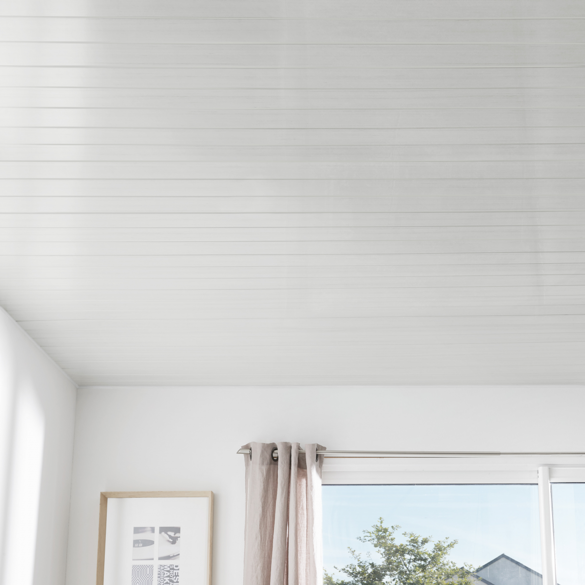 LAMBRIM PVC BRANCO RÚSTICO 2600X375X8MM CX.3,9M2 - 20000230 - MaxMat