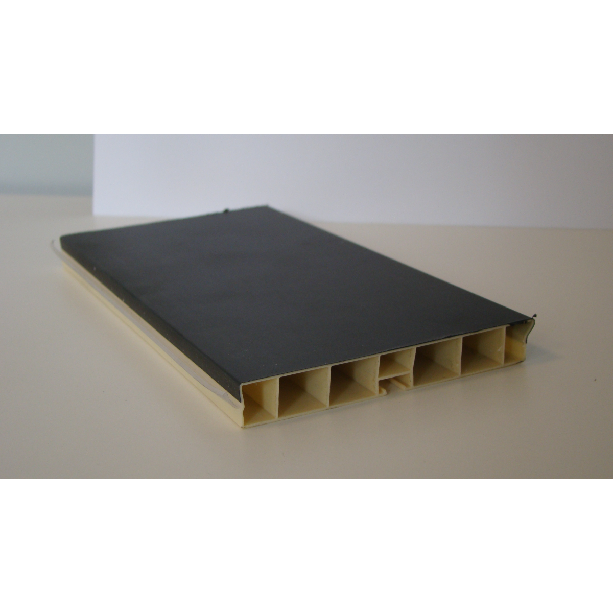 Rodapé Pvc Preto Mate 400x15cm - 20026977 - MaxMat