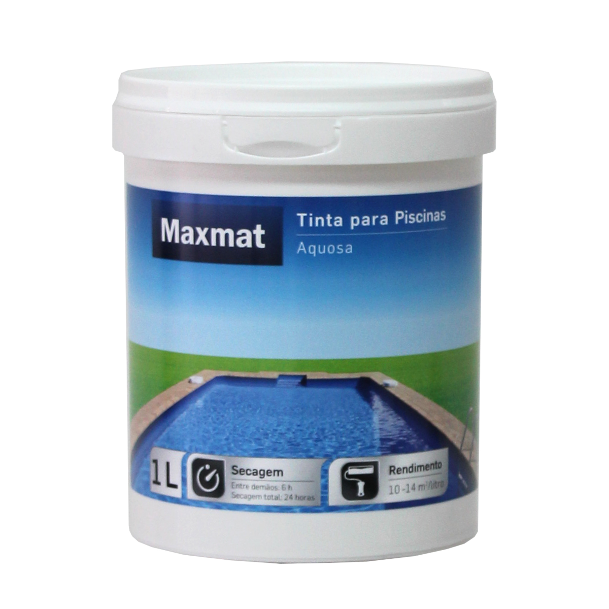 Tinta Piscinas Maxmat Azul Marinho 1L - 20015857 | MaxMat