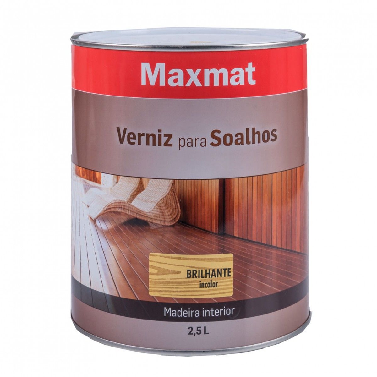 Verniz p/ Soalhos Madeira Brilhante 2.5L | MaxMat
