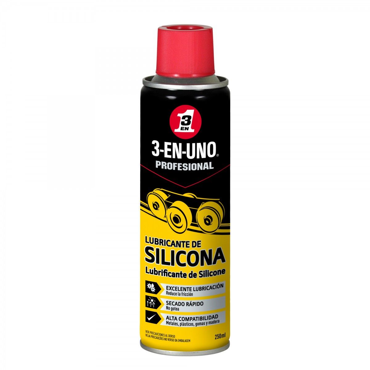 Lubrificante de Silicone - Spray 250 ml 3-EN-UNO® | MaxMat