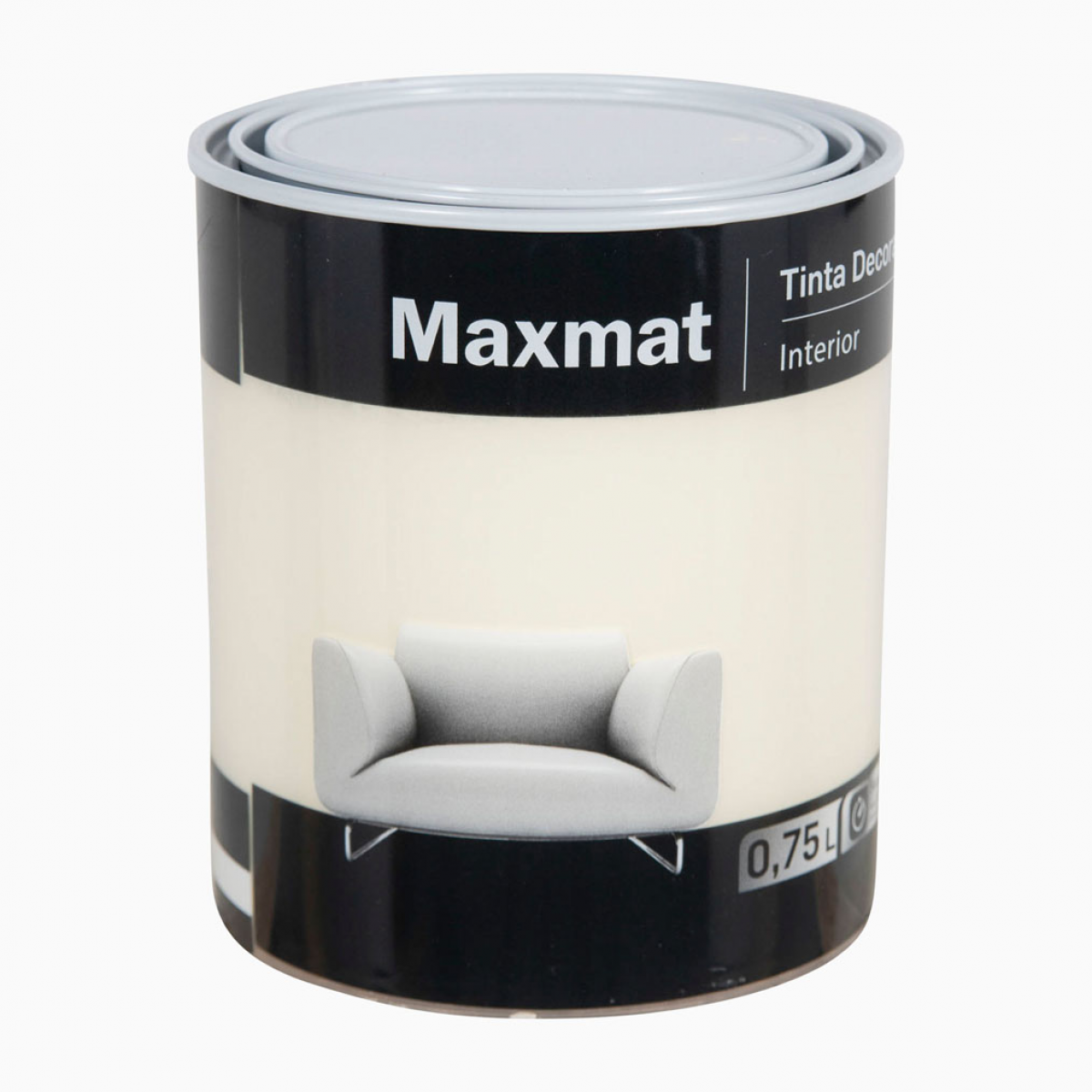Tinta Decor Maxmat Bege Milos 0,75l - 20026046 | MaxMat