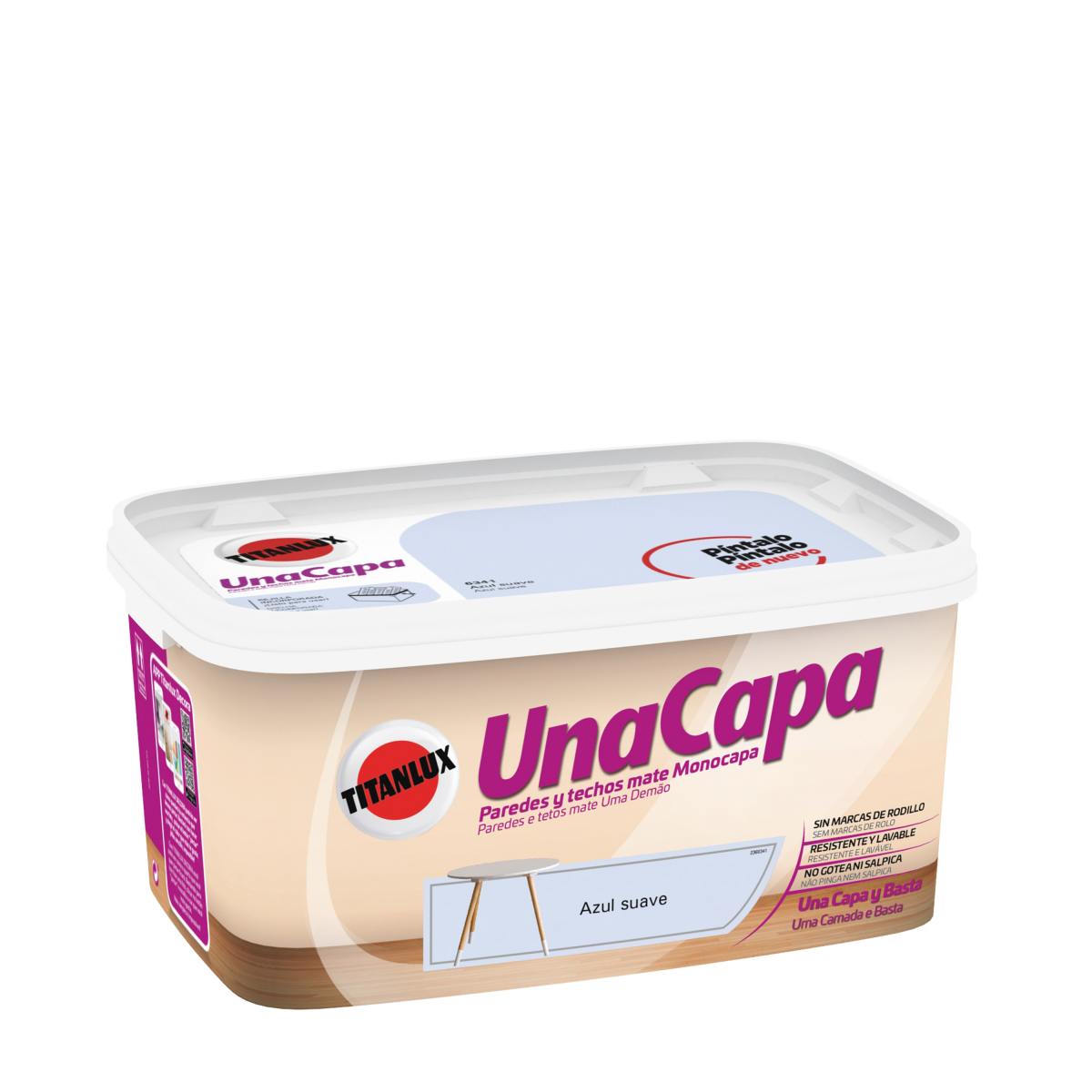 Tinta Decor 1 demão Azul Suave 4L - 20025437 | MaxMat